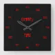 Classic Binary Numbering System Square Wall Clock | Zazzle