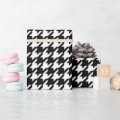 Classic Black and White Houndstooth Pattern Wrapping Paper | Zazzle