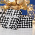 Classic Black and White Houndstooth Pattern Wrapping Paper | Zazzle