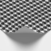 Classic Black and White Houndstooth Pattern Wrapping Paper | Zazzle