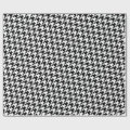 Classic Black and White Houndstooth Pattern Wrapping Paper | Zazzle