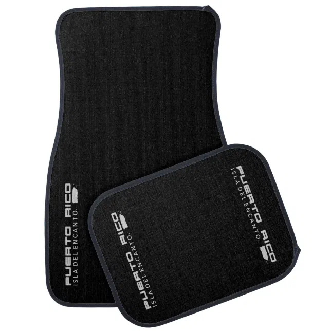 Classic Black Grey, Puerto Rico Map Car Floor Mat | Zazzle