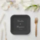 Classic Black Script Elegant Wedding Custom Name Paper Plates | Zazzle
