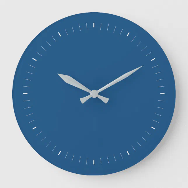 Classic Blue 2020 pantone Large Clock | Zazzle