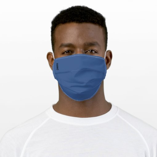 Classic Blue Cloth Face Mask Cover | Zazzle