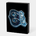 Classic Blue & White Route "66" Wood Box Sign | Zazzle