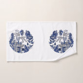 Classic Blue Willow Design Bath Towel Set | Zazzle