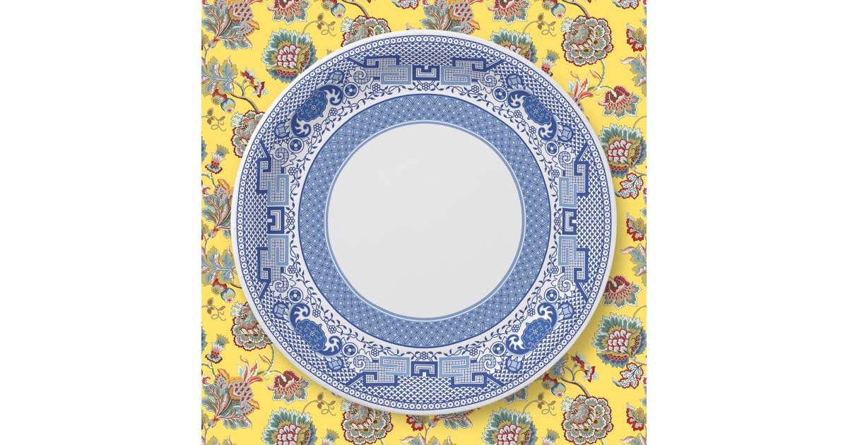 Classic Blue Willow Paper Plates | Zazzle