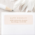 Classic Blush Pink Return Address Labels | Zazzle
