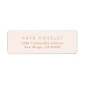 Classic Blush Pink Return Address Labels | Zazzle
