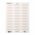 Classic Blush Pink Return Address Labels | Zazzle