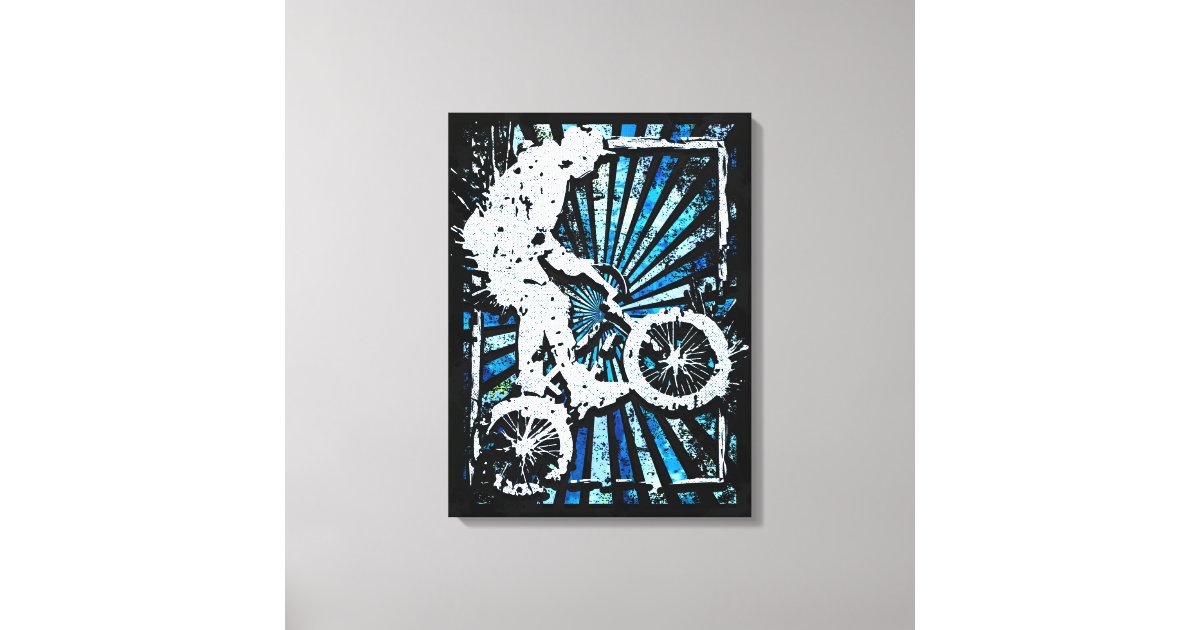 Classic Bmx Bike - Bmx Freestyle Bmx Canvas Print | Zazzle
