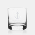 Classic Boat Anchor Logo Whiskey Glass | Zazzle