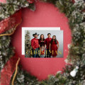 Classic Bold Foil Christmas Card | Zazzle
