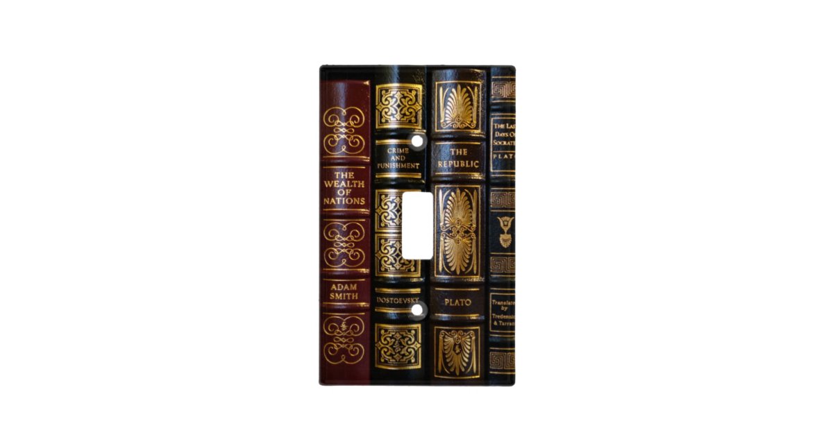 classic books light switch cover | Zazzle