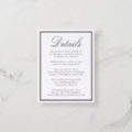 Classic Border Calligraphy Wedding Details Letterpress Enclosure Card ...