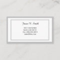Classic Bordered Calling Card | Zazzle