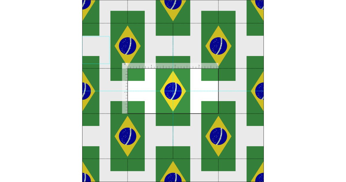 Classic Brazilian Flag Fabric | Zazzle
