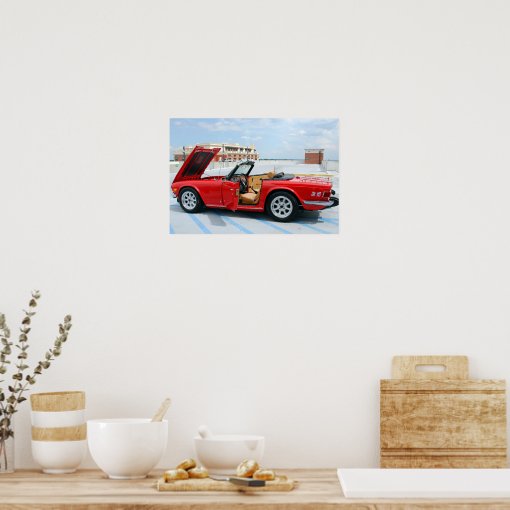 Classic British Sports Car Poster | Zazzle