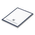 Classic Business Notepad with Company Monogram | Zazzle