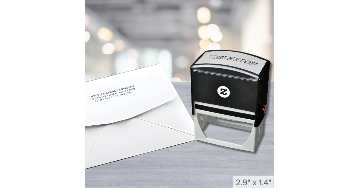 Classic Business Return Address Self-inking Stamp | Zazzle