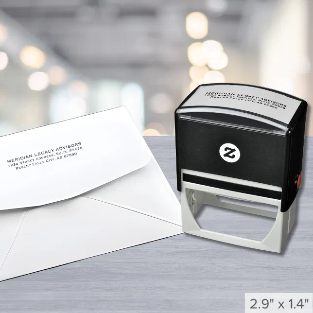 Classic Business Return Address Self-inking Stamp | Zazzle