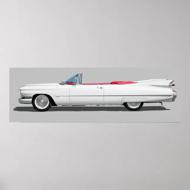 Classic Cadillac Car Poster | Zazzle