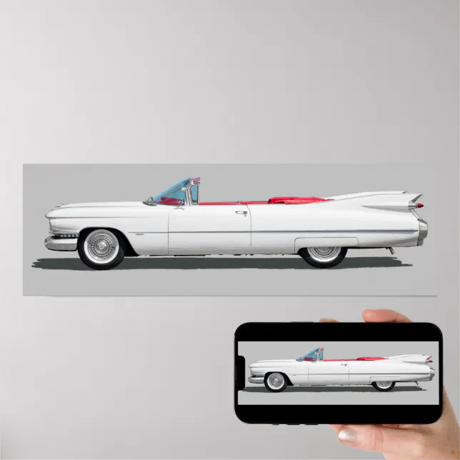 Classic Cadillac Car Poster | Zazzle