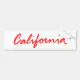 Classic California Script Logo Bumper Sticker | Zazzle
