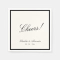 Classic Calligraphy Old Money Wedding Napkins | Zazzle