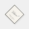 Classic Calligraphy Old Money Wedding Napkins | Zazzle