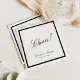 Classic Calligraphy Old Money Wedding Napkins | Zazzle