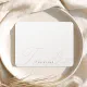 Classic Calligraphy Personalized Stationery Note Card | Zazzle
