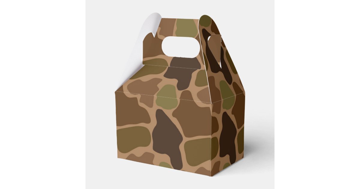 Classic Camo Camouflage Favor Box | Zazzle