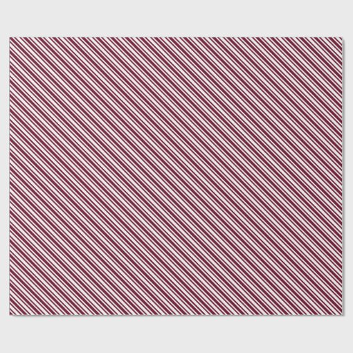 Classic Candy Cane Stripe Wrapping Paper | Zazzle