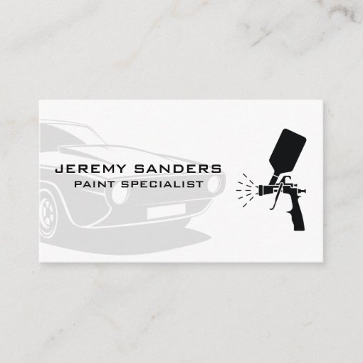 Classic Car | Auto Paint Service Business Card | Zazzle