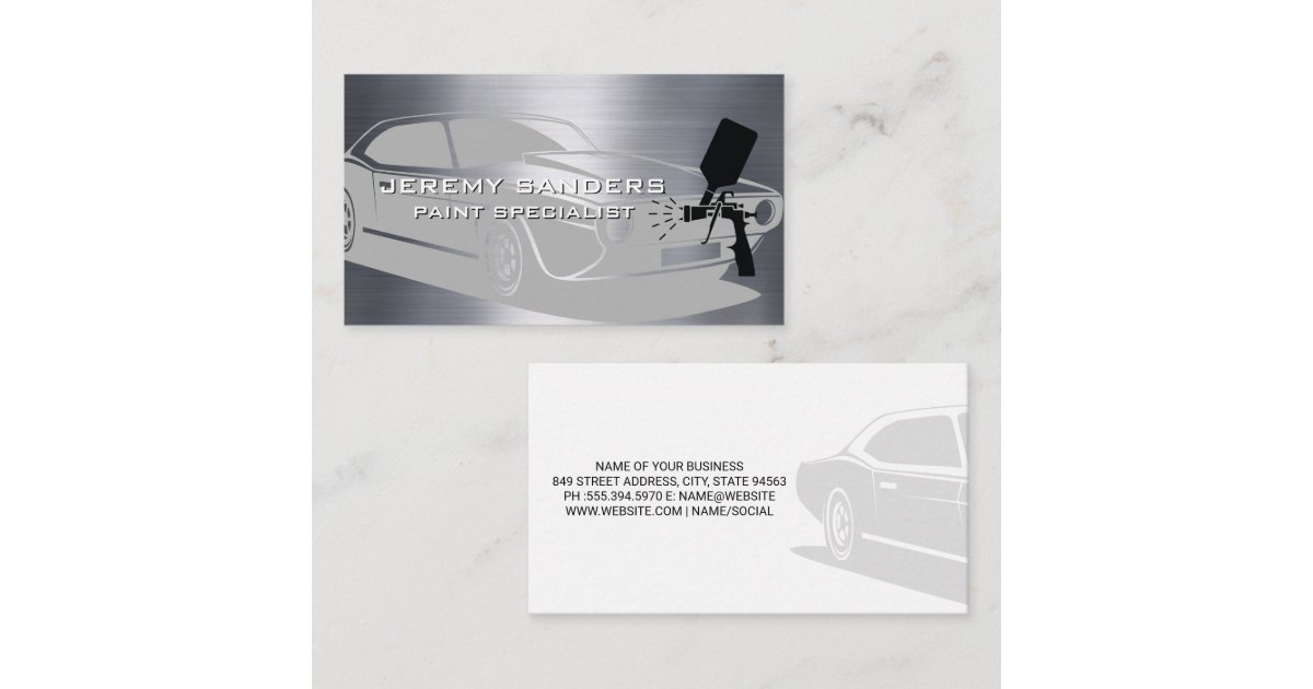 Classic Car | Auto Paint Spray Business Card | Zazzle