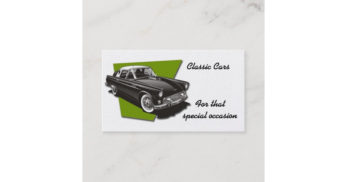 Classic Car Business Card | Zazzle