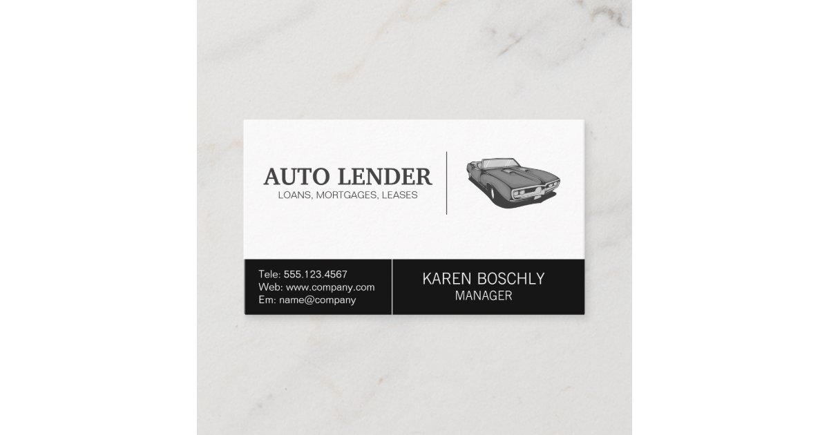 Classic Car Business Card | Zazzle