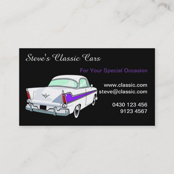 Classic Car Business card | Zazzle.com