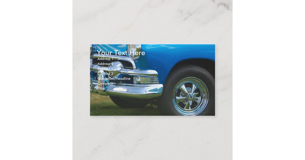 Classic Car Business Card | Zazzle