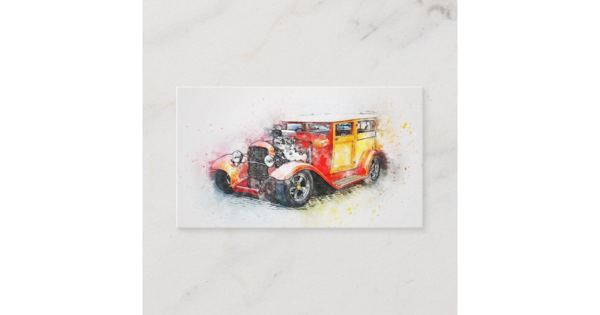 Classic Car Business Card | Zazzle