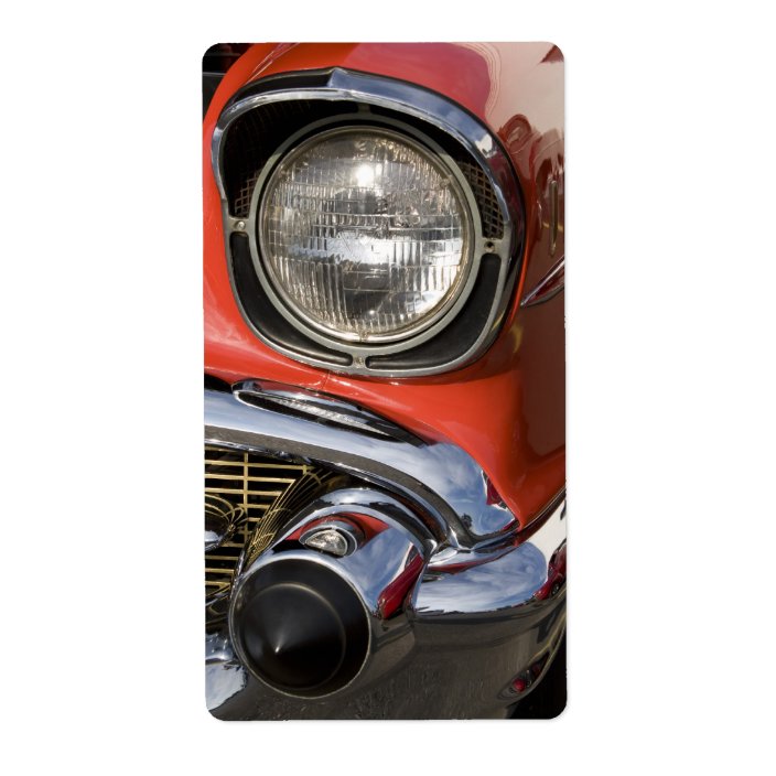 Classic Car Chrome Parts and Headlight Label | Zazzle.com