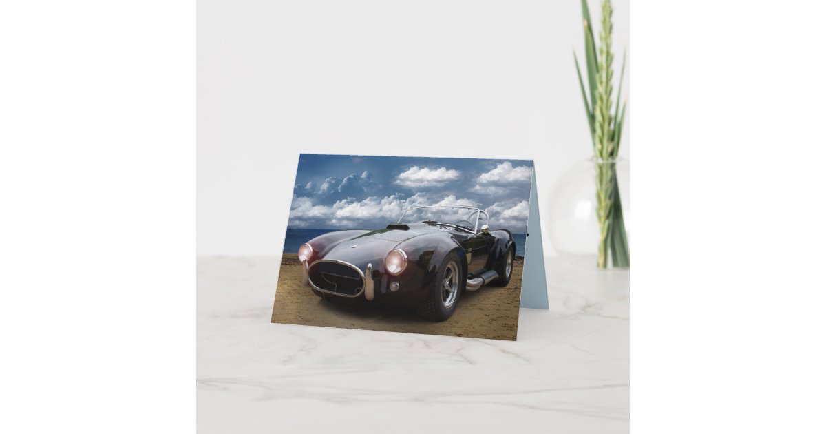CLASSIC CAR CLASS ACT BIRTHDAY CARDS | Zazzle