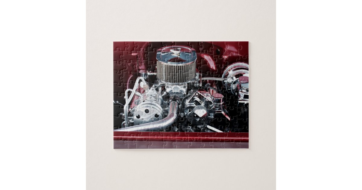 Classic Car Engine Jigsaw Puzzle | Zazzle
