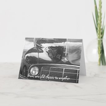 classic car greetings card | Zazzle