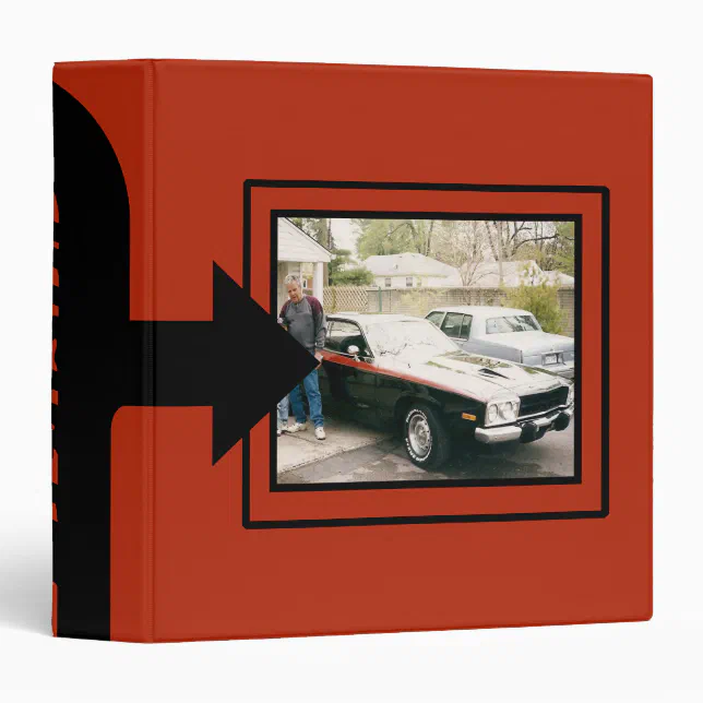 Classic Car Photo Keepsake Book 3 Ring Binder | Zazzle