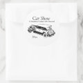 Classic Car Show Stickers Customize | Zazzle