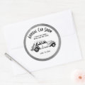 Classic Car Show Stickers Double Line Customize | Zazzle