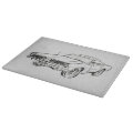 Classic Car Sketch IV Cutting Board | Zazzle